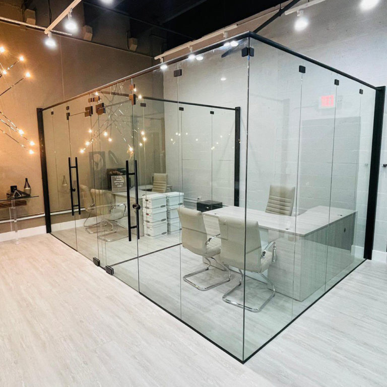 Glass Partition Install - Brother Glass and Mirror