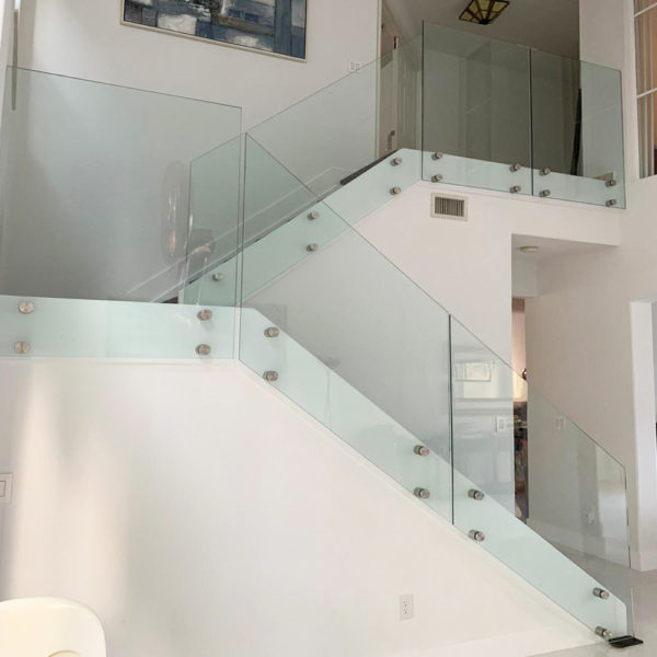 Glass Stairs Install - Brother Glass and Mirror